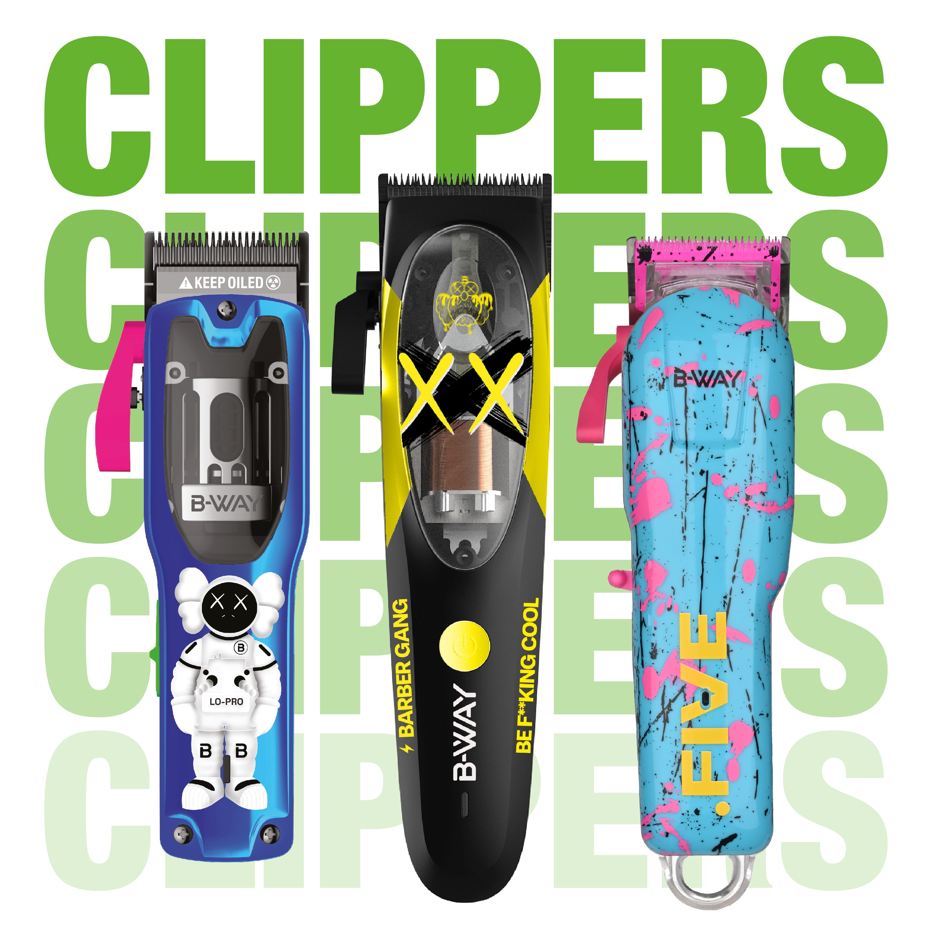 B-WAY Professional barber tools clippers trimmers shavers hair clipper